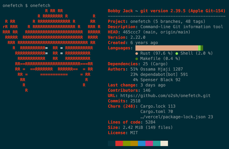 How to see beautiful Git project stats in your terminal