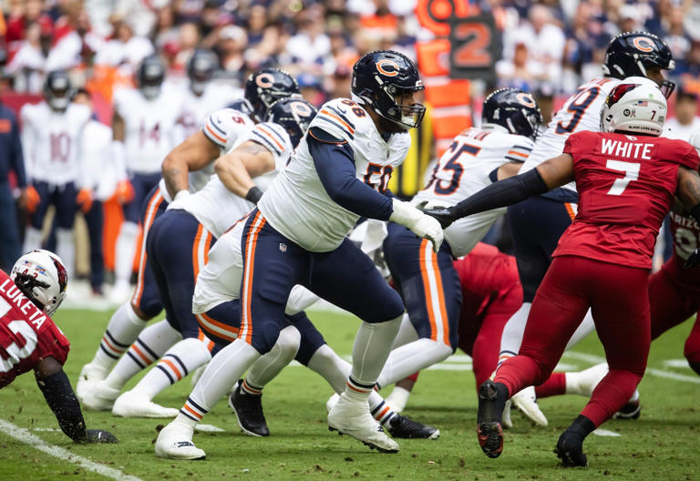 The Chicago Bears offensive line has become one of the very best in the NFL