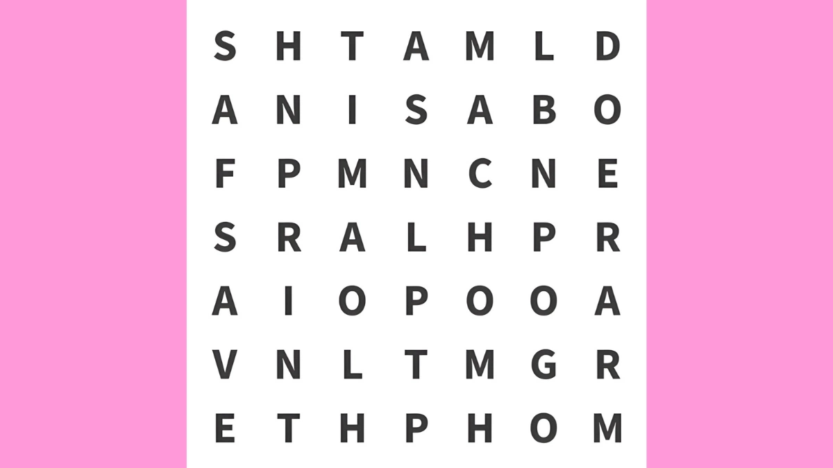 Word Puzzle: Can You Locate the Hidden Word In 17 Seconds?