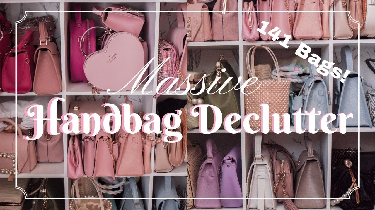 Decluttering My Massive Feminine Handbag Collection | 141 Purses Clean Out!