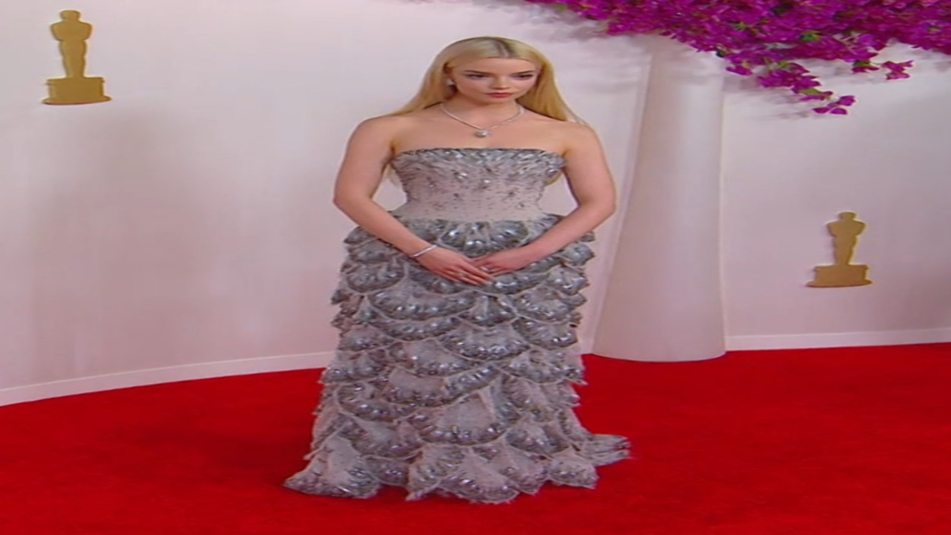 Anya Taylor Joy dazzles in a shimmering silver gown on the red carpet
