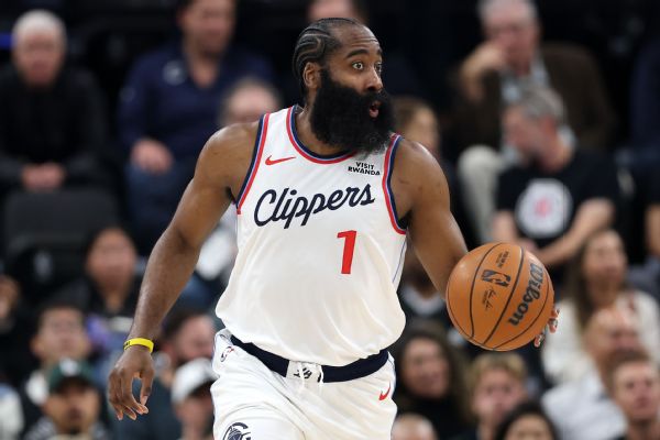 Clippers' James Harden out vs. Suns due to personal reasons