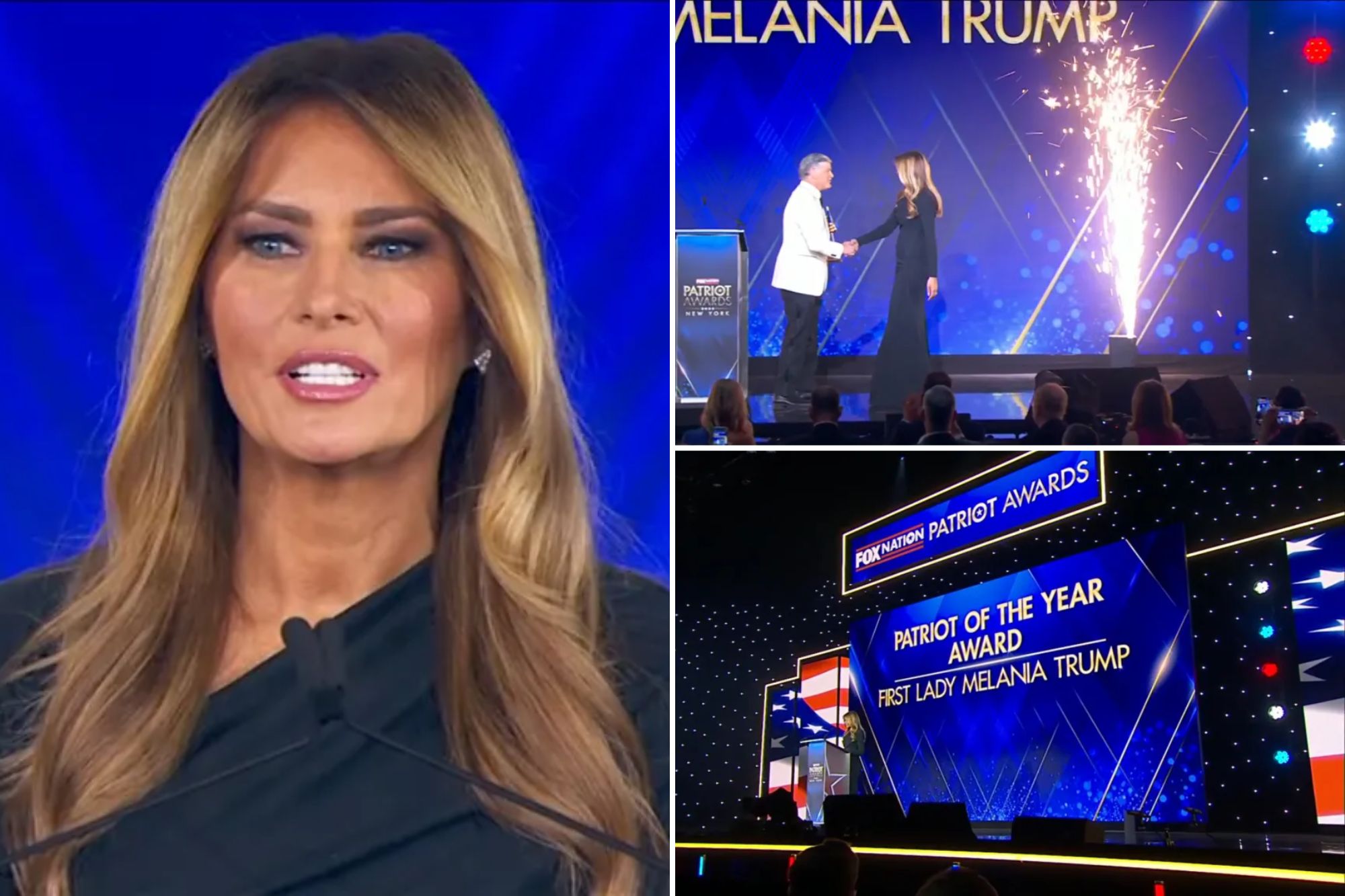First lady Melania Trump receives ‘Patriot of the Year’ honor at Fox ...