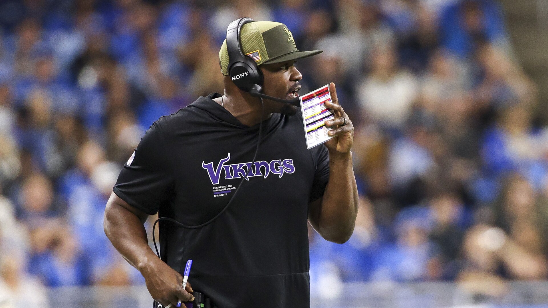 Brian Flores doesn't believe the Kalif Raymond block on Andrew Van ...