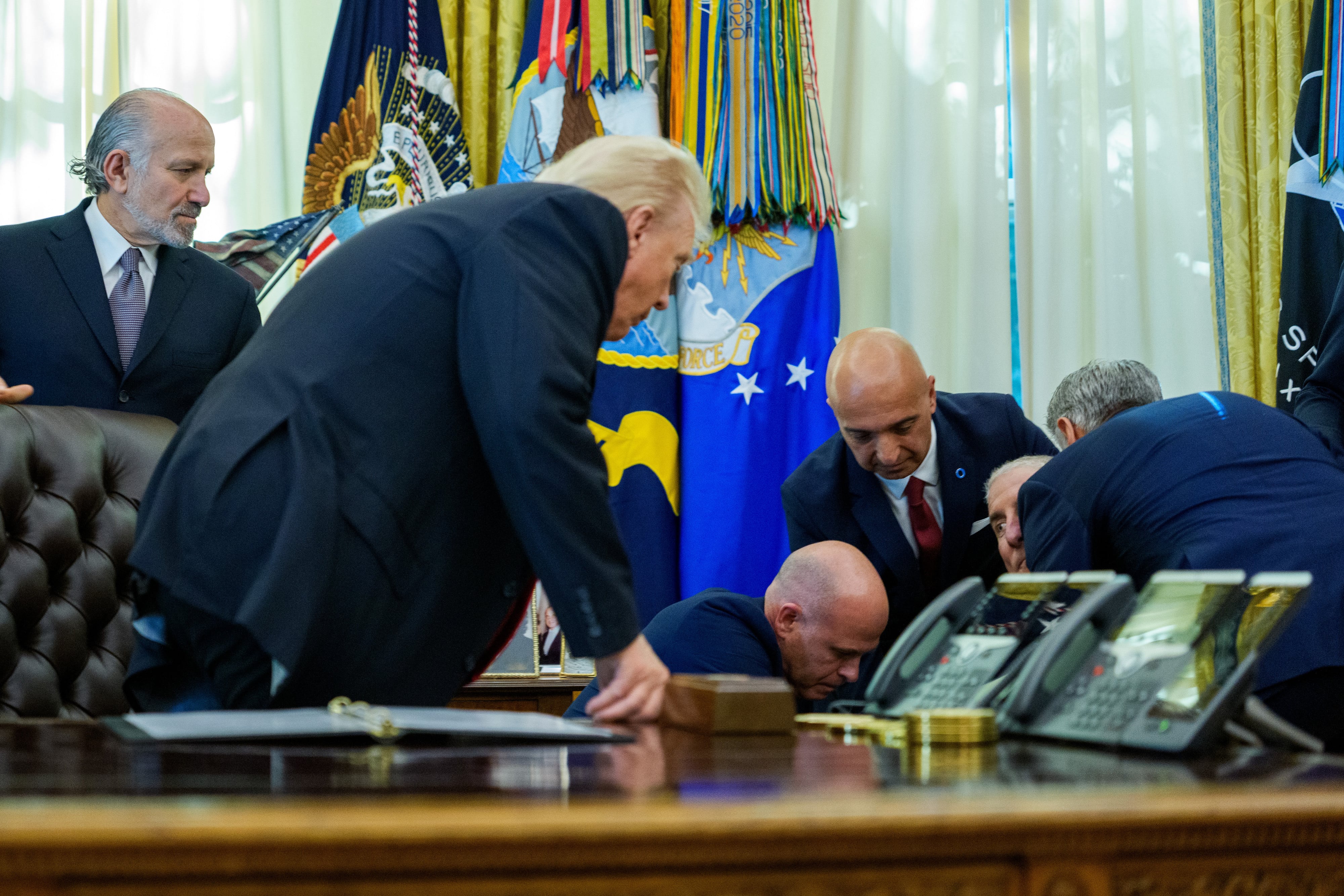 Trump's Announcement Halted by Executive Collapse