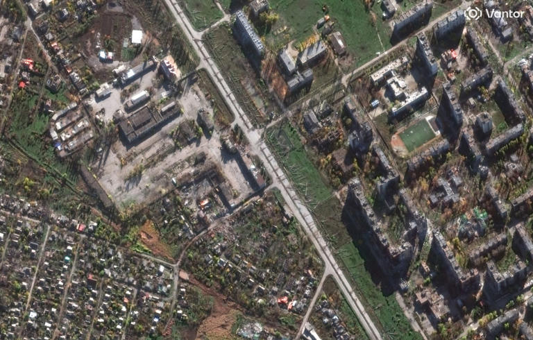 Satellite images show scale of destruction in Ukraine’s Pokrovsk
