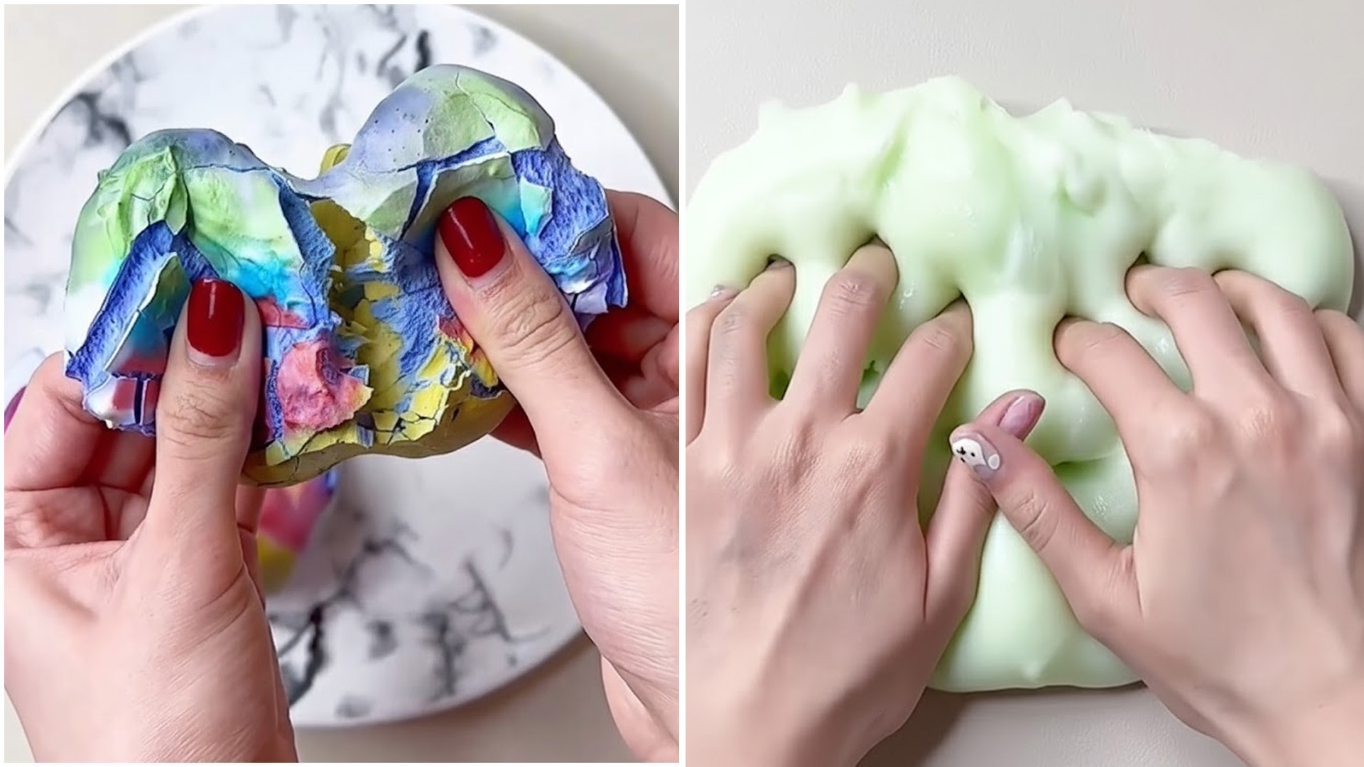 Étirements et pressions de slime – version ASMR