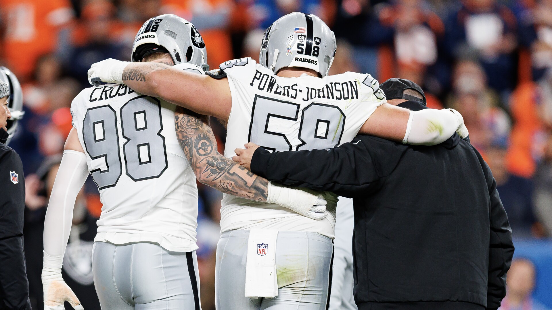 Raiders right guard Jackson Powers-Johnson "out for a while" with ankle ...