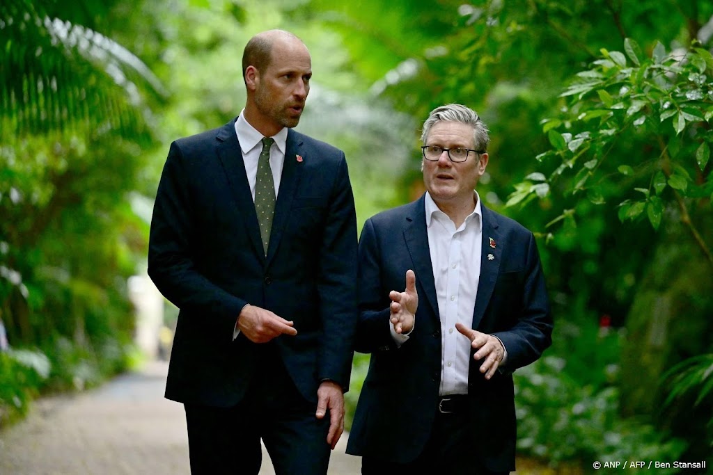 Prins William en Keir Starmer ontmoeten Braziliaanse jongeren