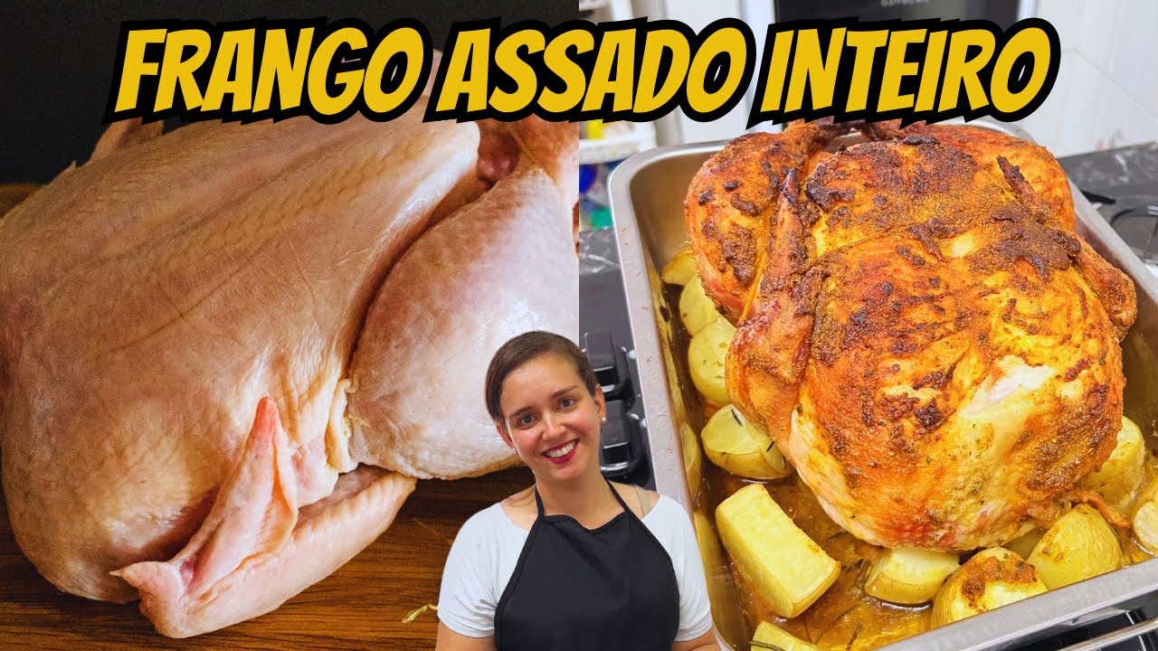 Frango Assado Perfeito no Forno — Mais Saboroso Que o de Padaria