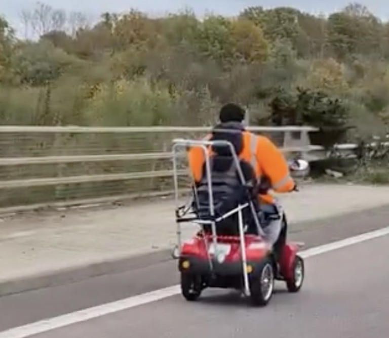 OAP caught riding mobility scooter down A21 motorway
