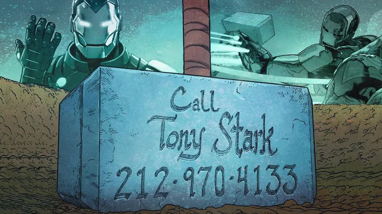 Iron Man wields Mjolnir