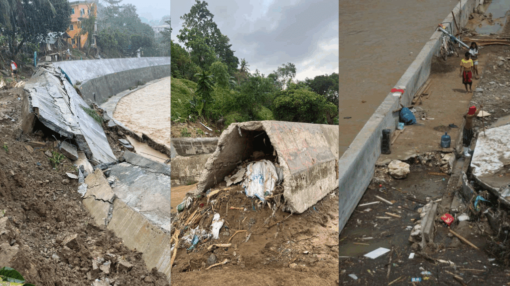 IN PHOTOS: Cebu flood control projects damaged after Typhoon Tino