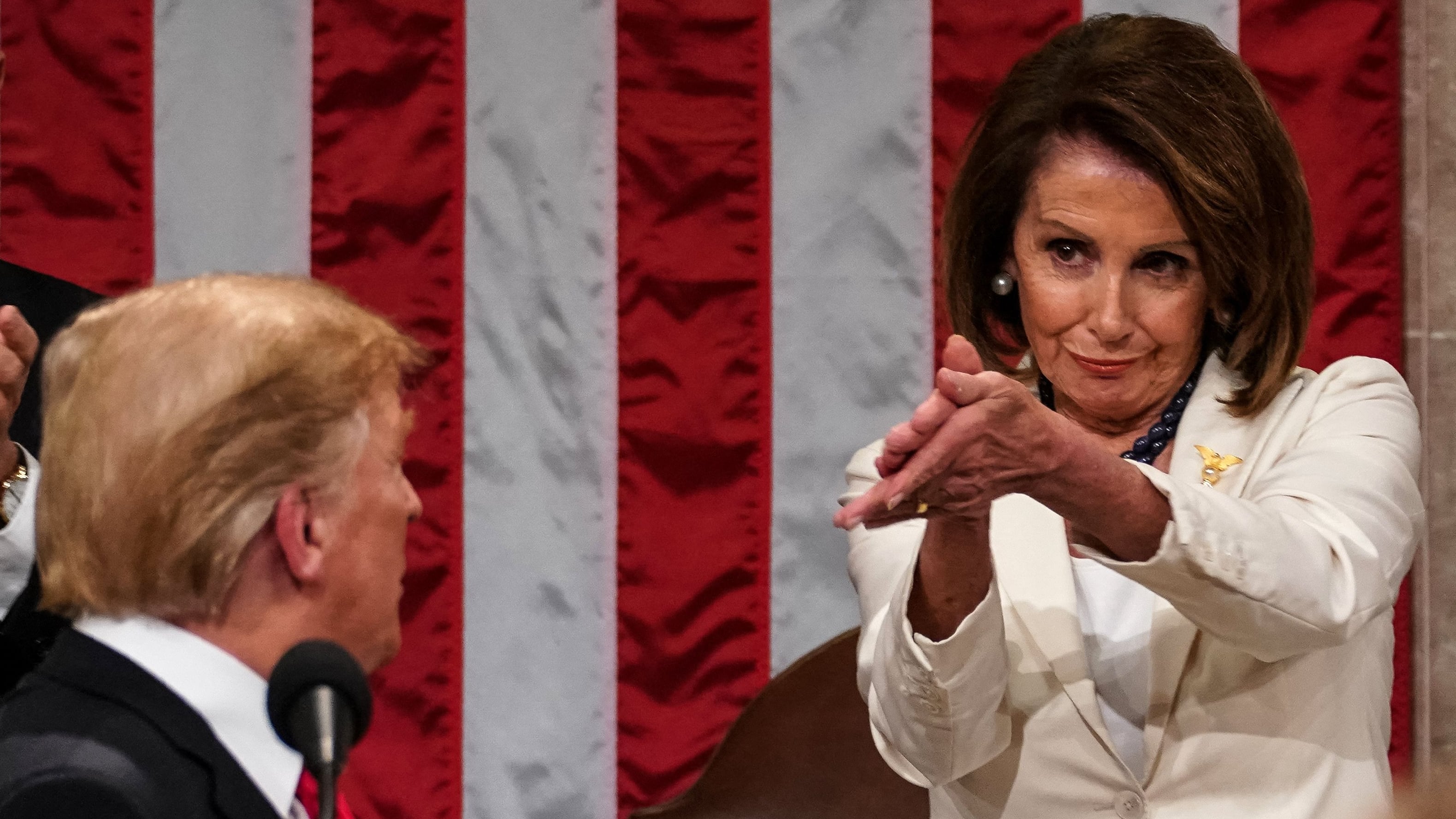 President Donald Trump Attacks Retiring Pelosi as 'Evil Woman'