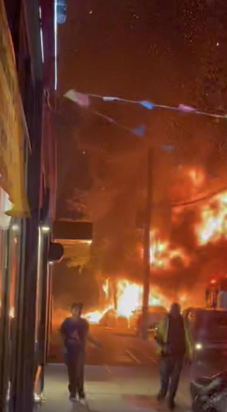 Massive fiery car explosion that injured 7 firefighters in NYC was ...
