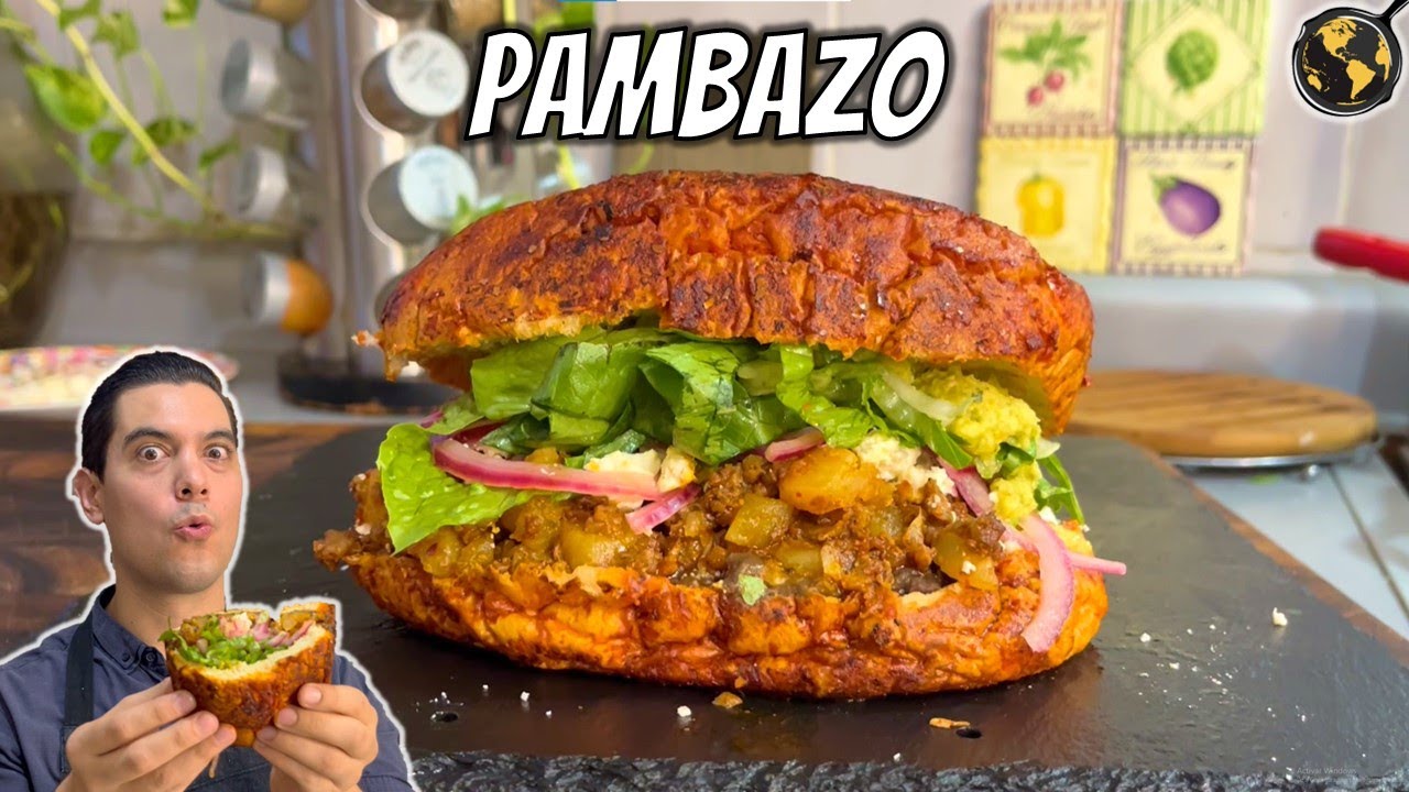 Pambazo Estilo Callejero | La Mejor Torta con Chile Guajillo