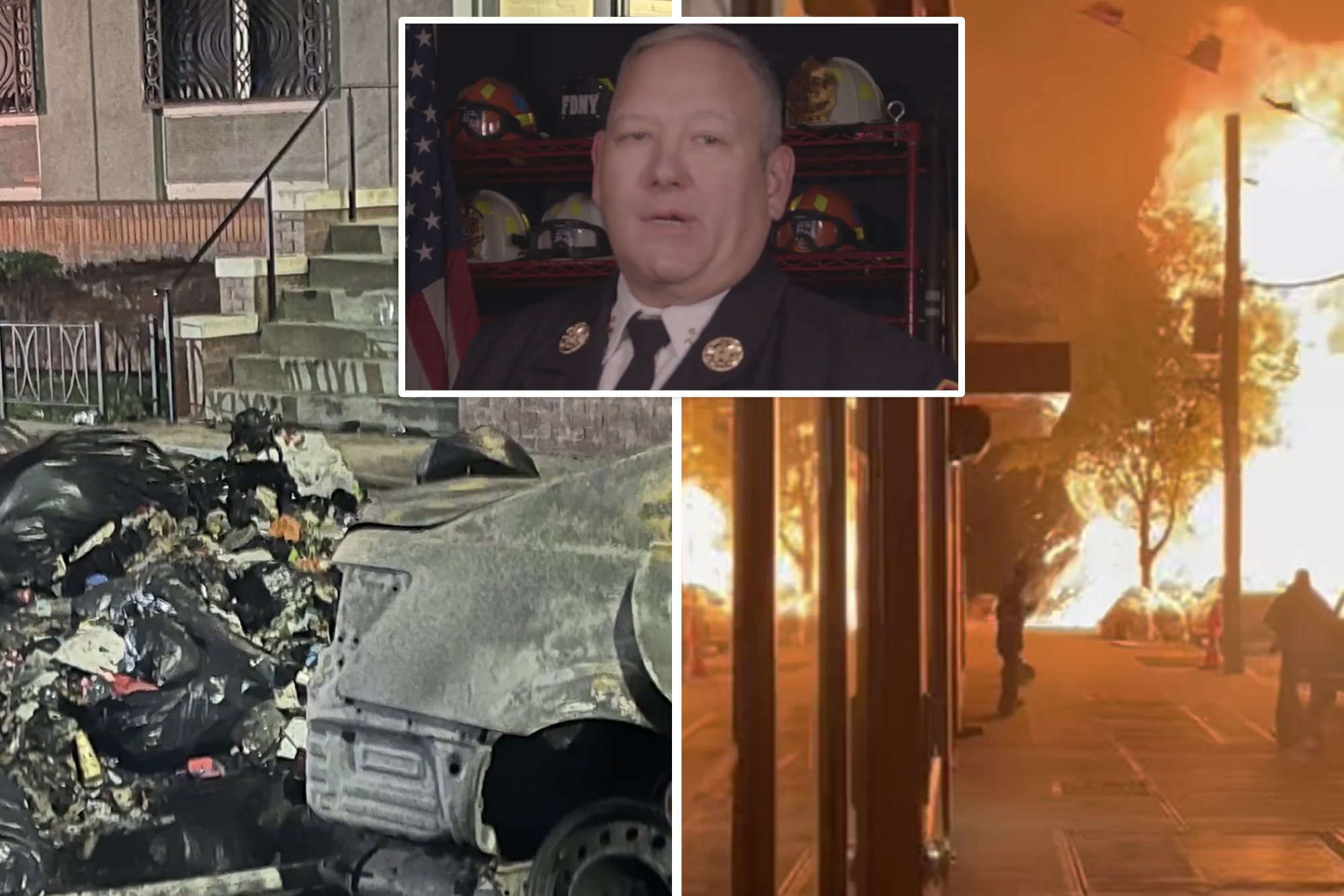 Massive fiery car explosion that injured 7 firefighters in NYC was ...