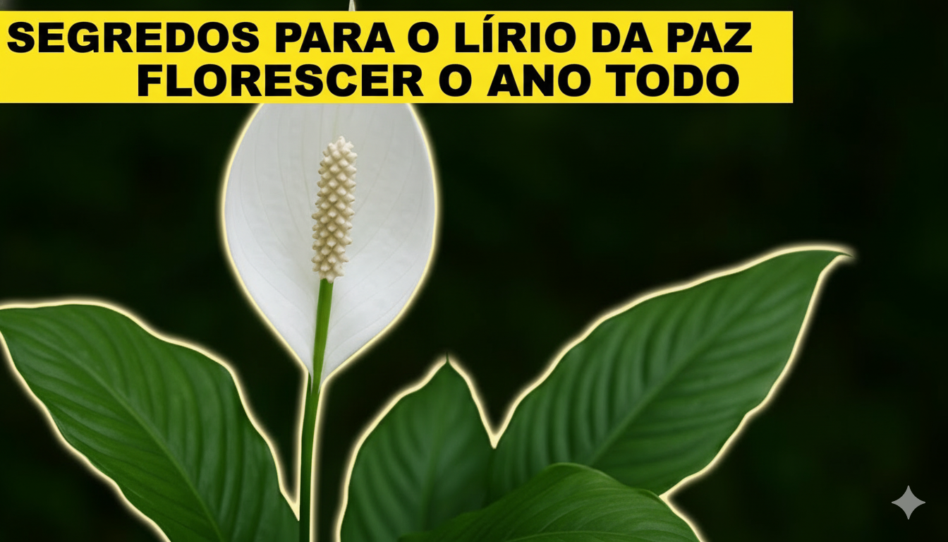 Segredos para o Lírio da Paz Florescer o Ano Todo