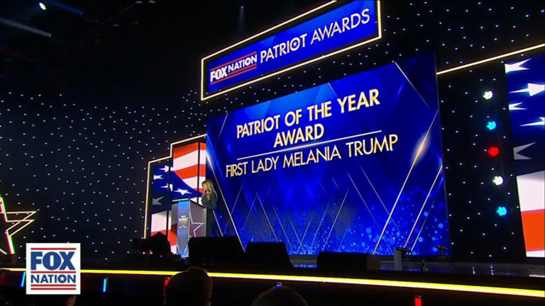 First lady Melania Trump receives ‘Patriot of the Year’ honor at Fox ...