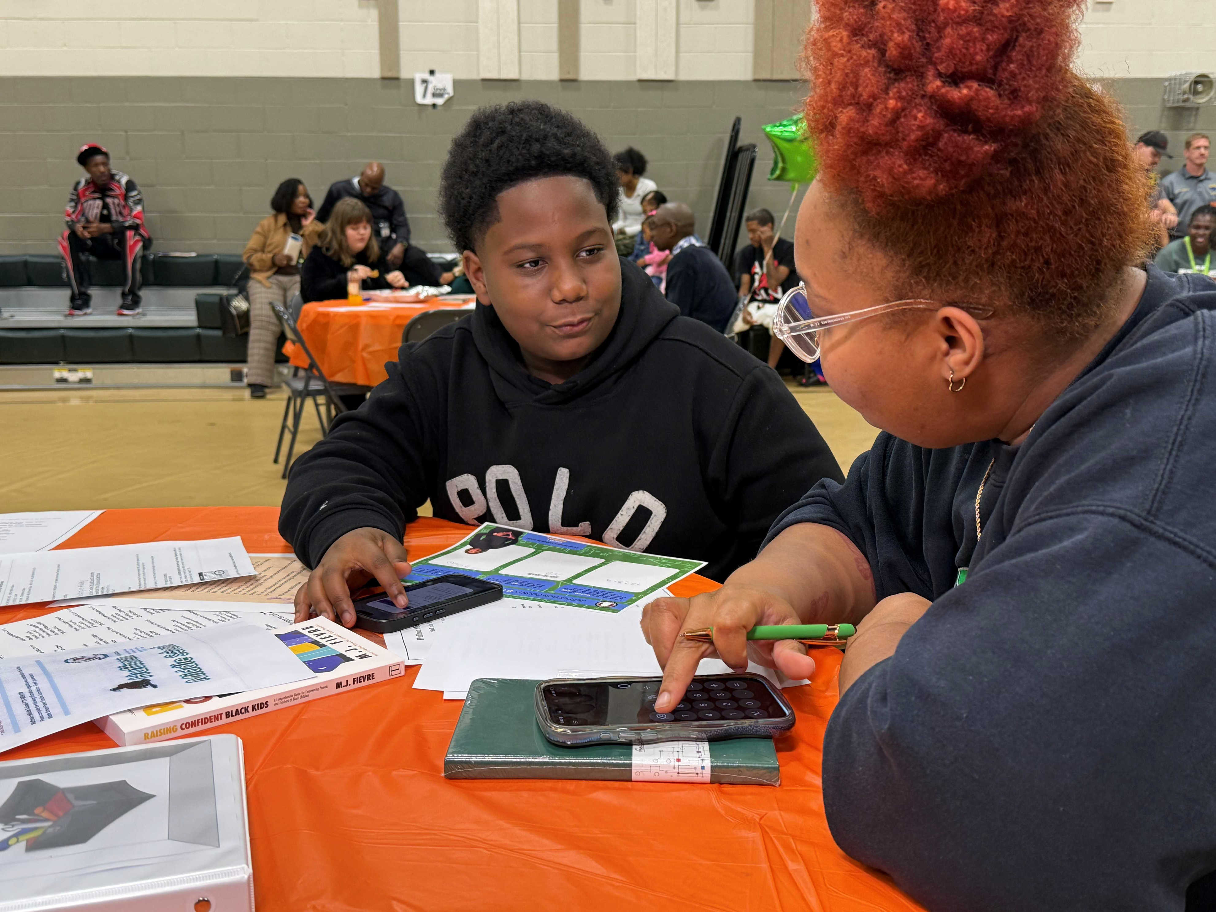 Huffman Middle School leaders encouraging students to 'Fall into Math'