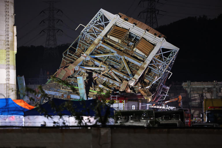 Three dead and two missing after tower collapses at old power plant