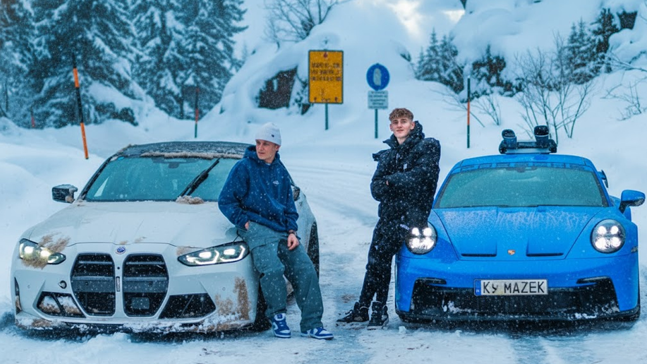 BMW M3 G80 vs Porsche 992 GT3 – Snow Drift Challenge