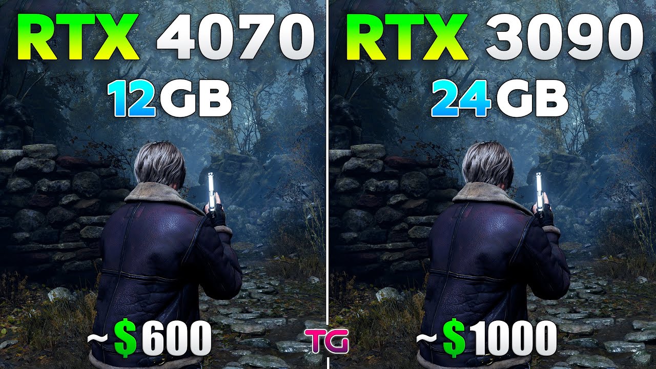 RTX 3090 vs RTX 4070 - Test in 10 games