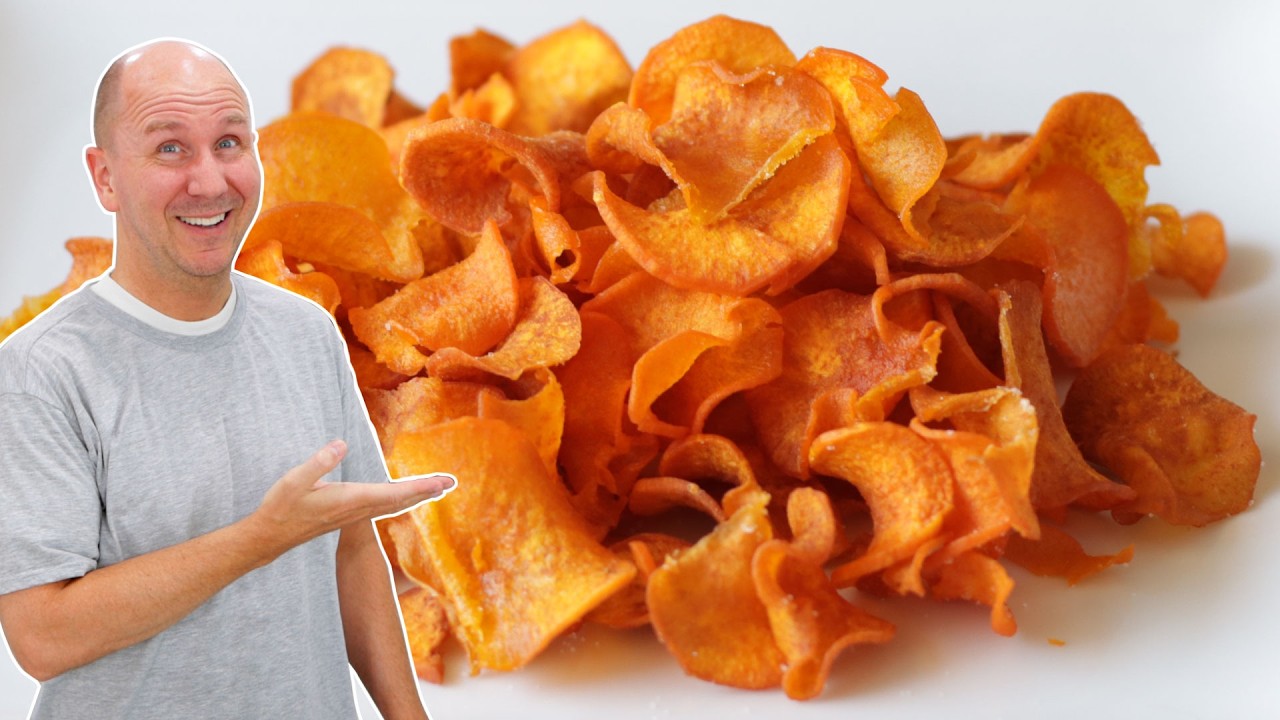 Crispy homemade sweet potato chips | Better than store-bought!