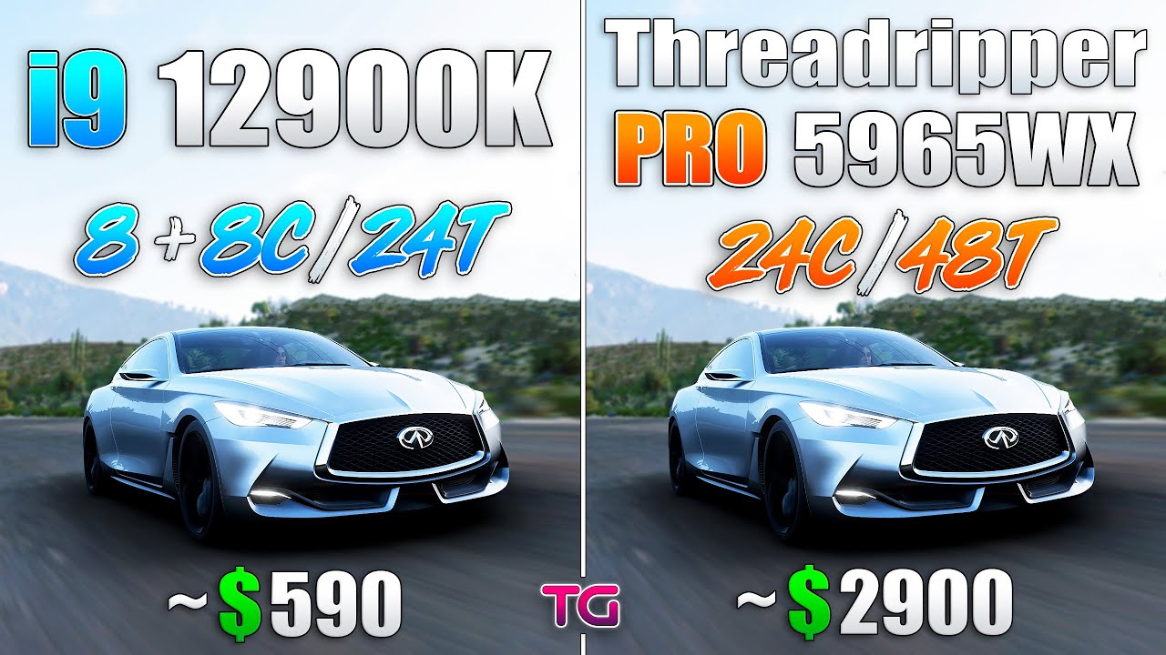 Threadripper PRO 5965WX vs Core i9 12900K - Test in 10 games