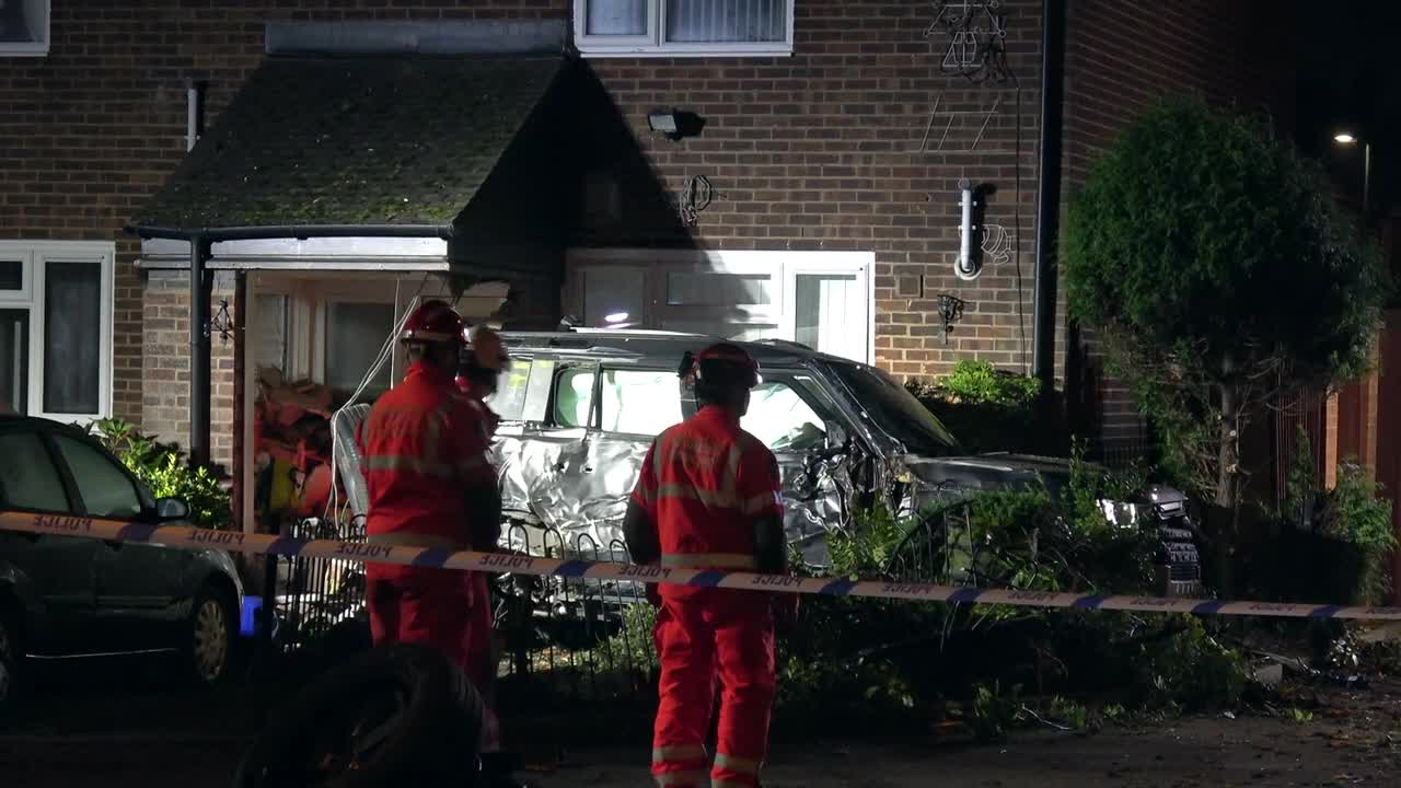 Miracle Escape: Woman Unharmed as Stolen Car Ploughs into Birmingham Home