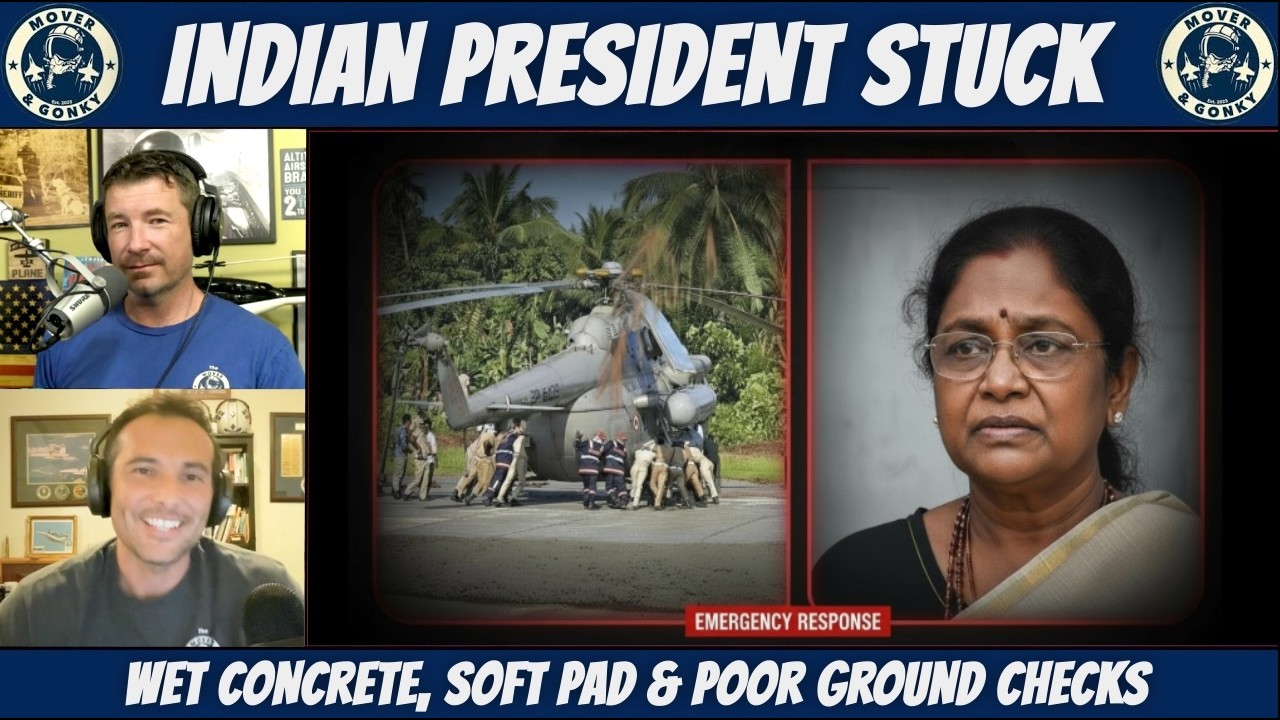 Indian President’s Helicopter Sinks Into Fresh Concrete