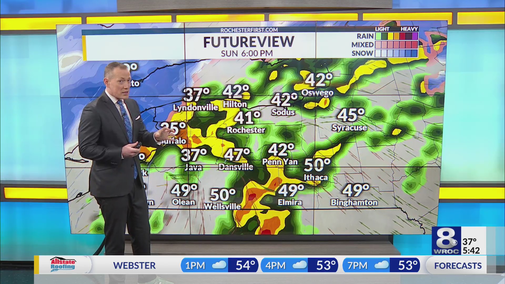 Your Friday morning forecast update