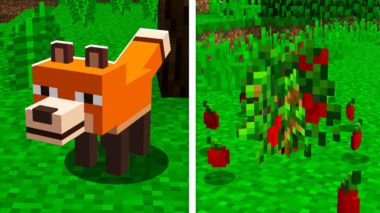 How new fox mechanics will actually work in Minecraft 1.14