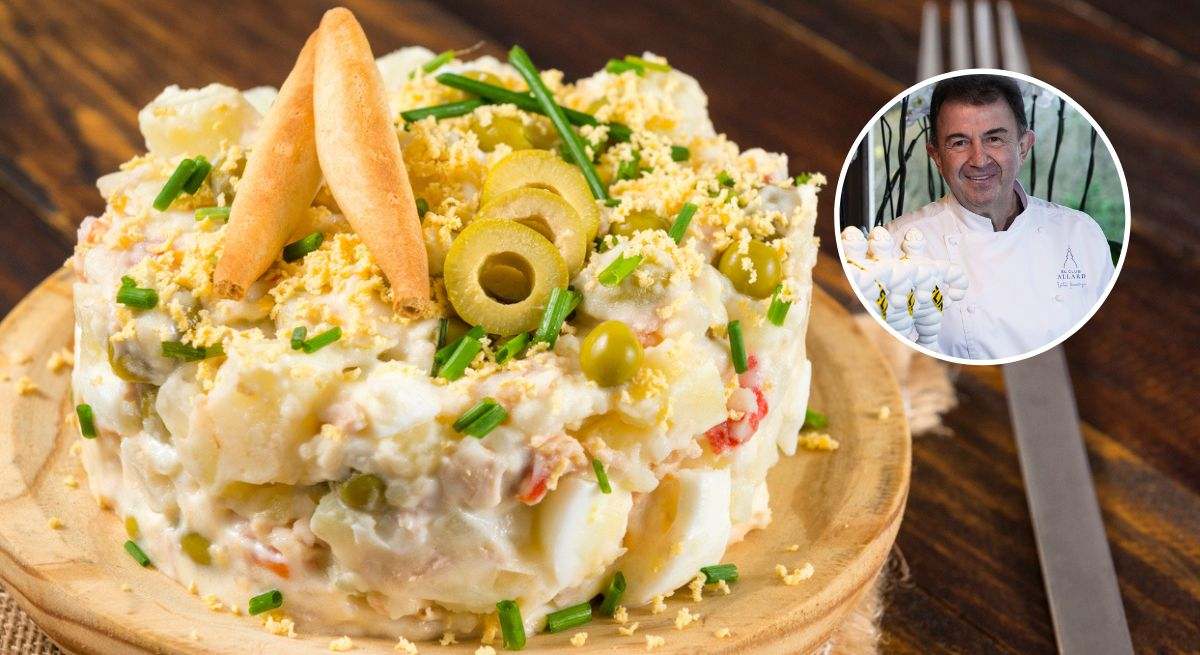 El truco de Martín Berasategui para que la ensaladilla quede perfecta
