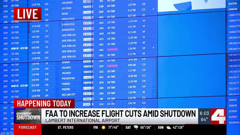 Hundreds of flights across the country canceled Friday as FAA cuts begin