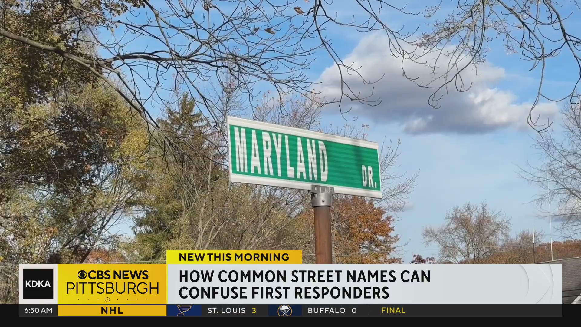 Common street names and first responder confusion