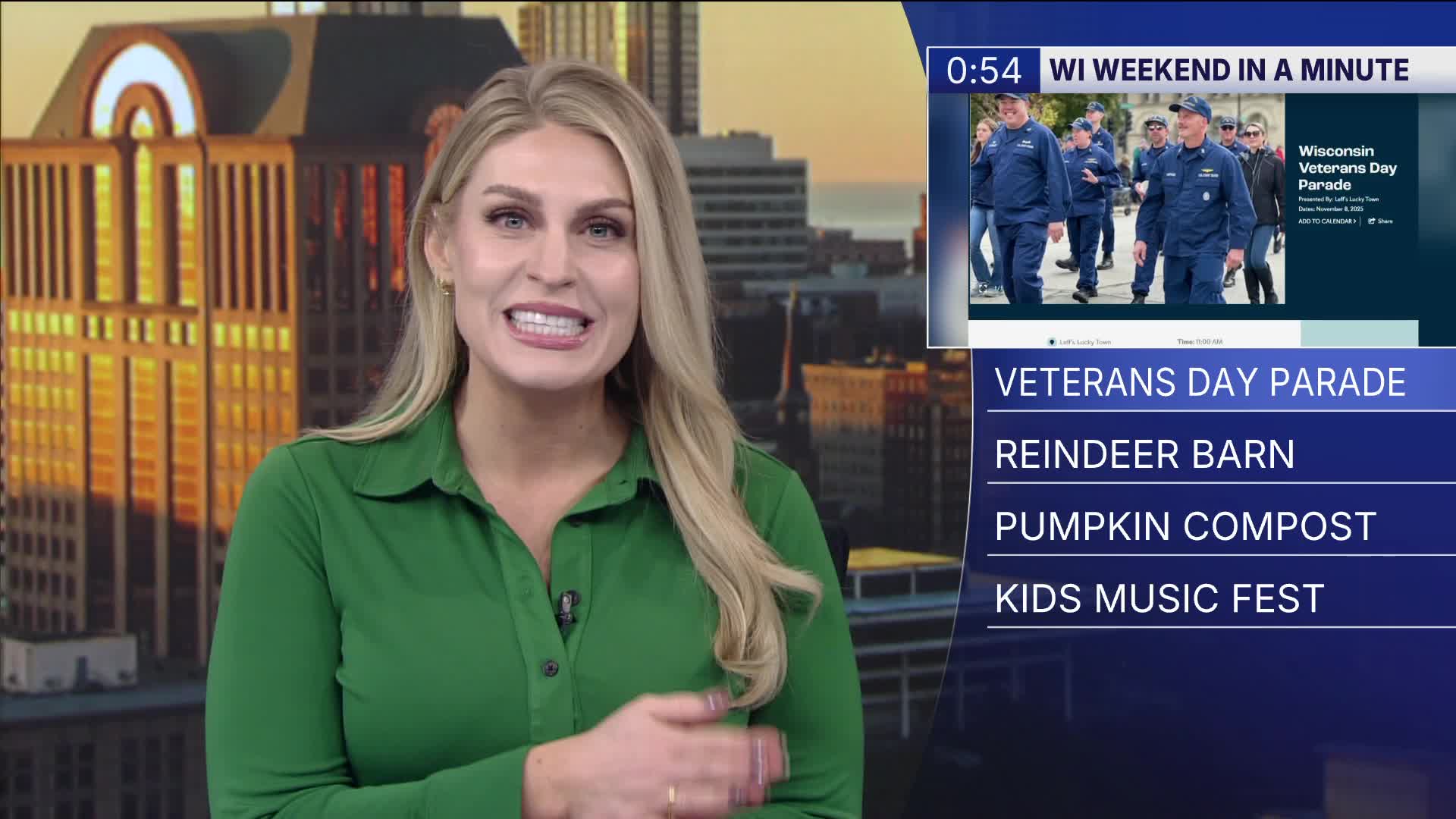 Wisconsin Weekend in a Minute: Veterans Day parade, reindeer barn ...