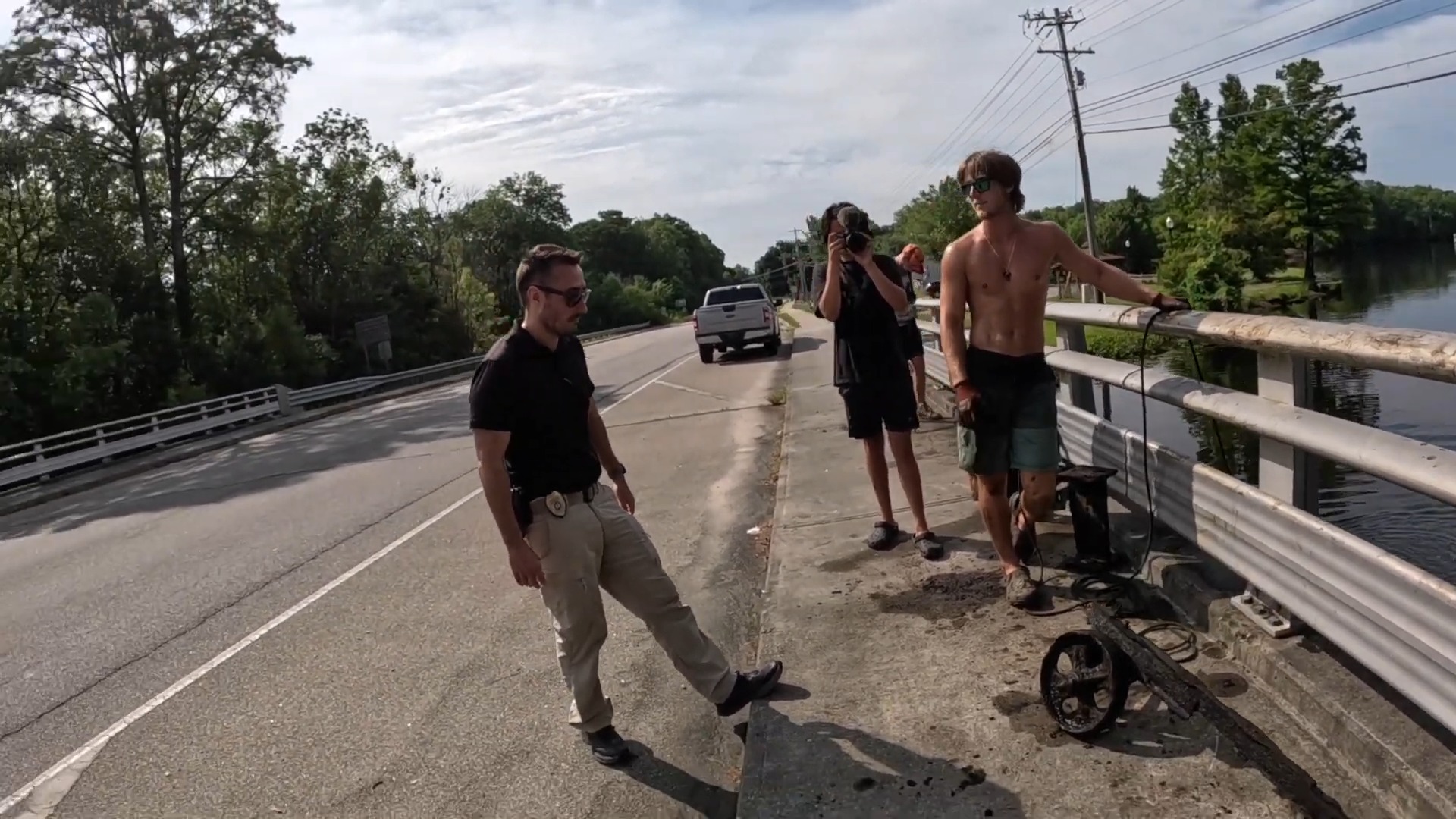 Magnet fishing with the cops? (We actually found guns)