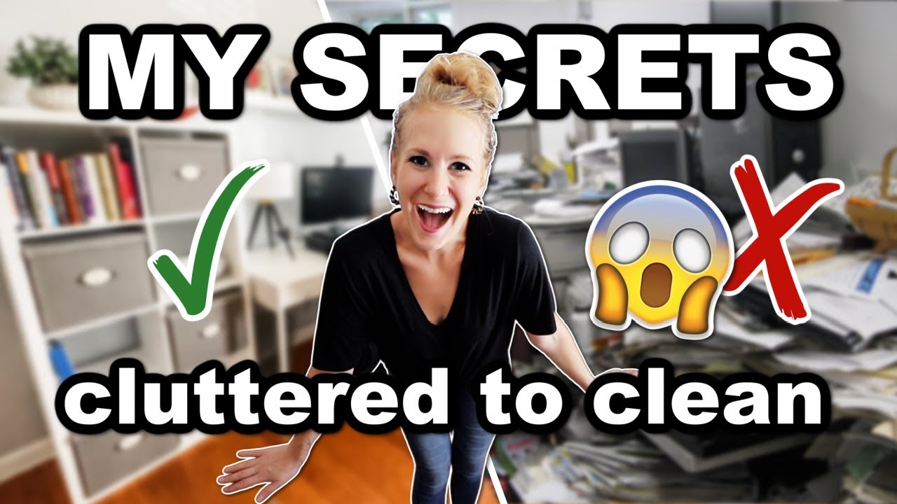 Un-motivated? Watch this! ️😱 5 secrets that work to go from cluttered ...