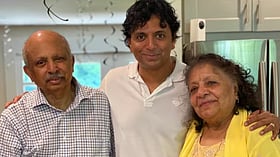 M Night Shyamalan visits Mahe following his father's death