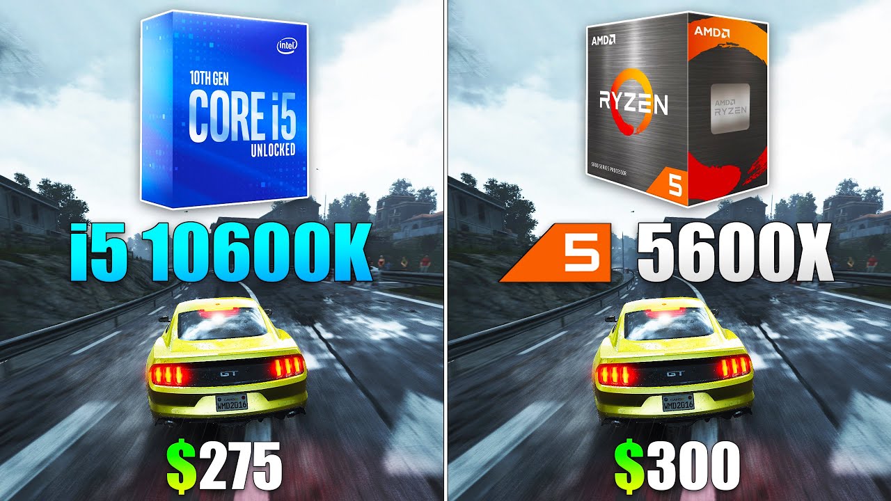 Ryzen 5 5600X vs Core i5 10600K - Test in 10 games