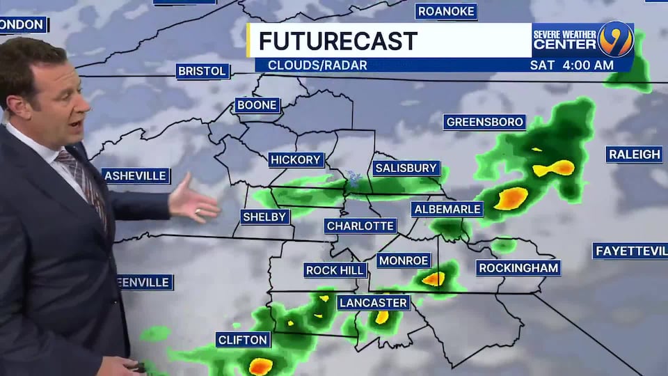 Friday morning's forecast with Meteorologist Keith Monday