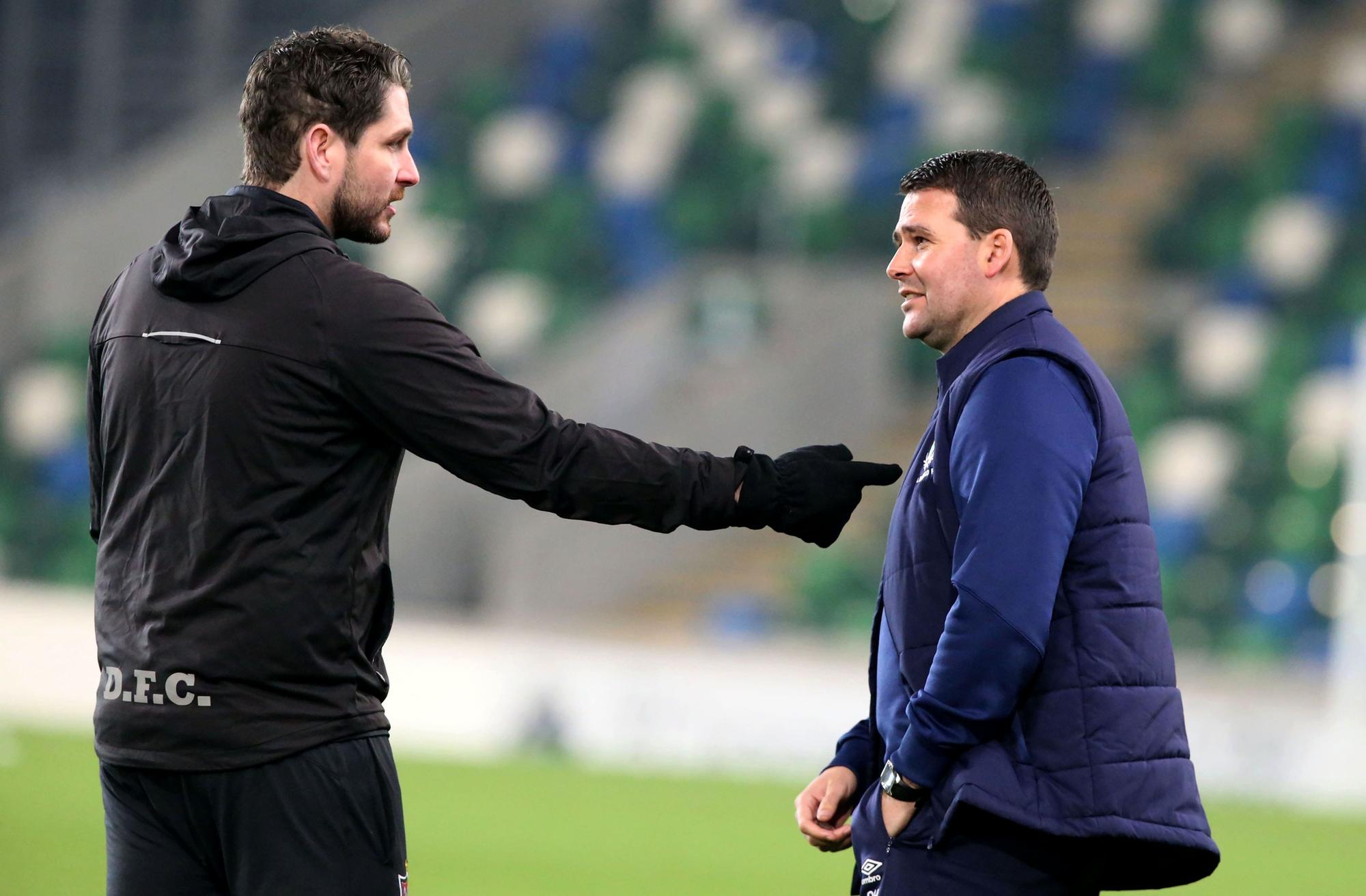 Ruaidhri Higgins finds criticism of David Healy 'strange' as Coleraine ...