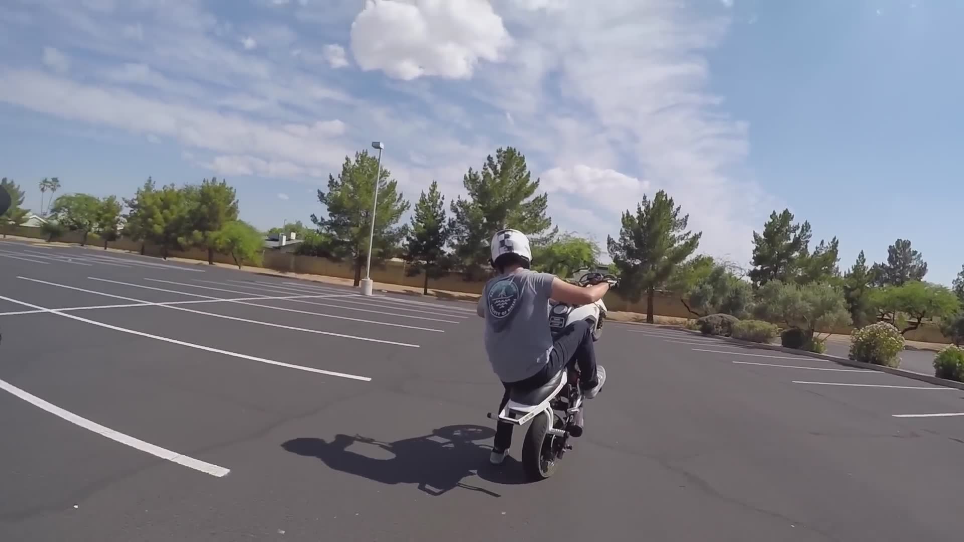 Honda Grom wheelie tutorial