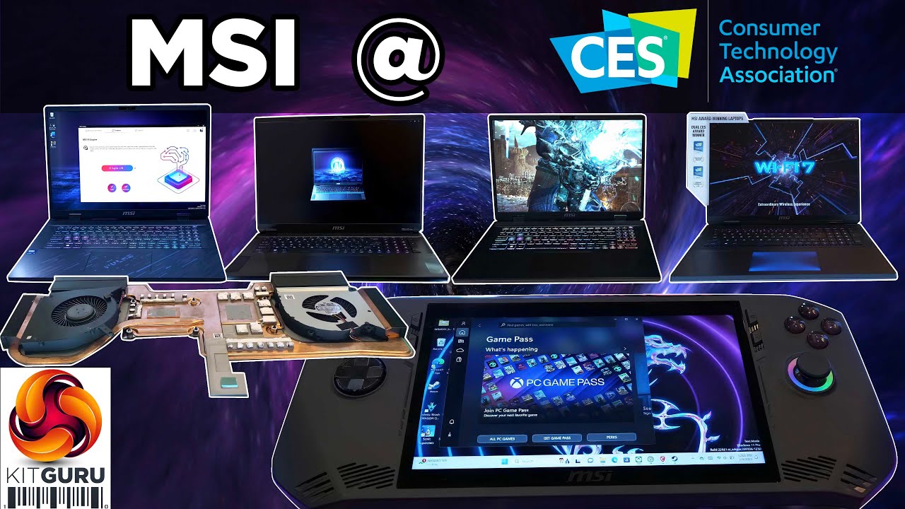 CES 2024: MSI notebooks - The Claw, AI laptops and more