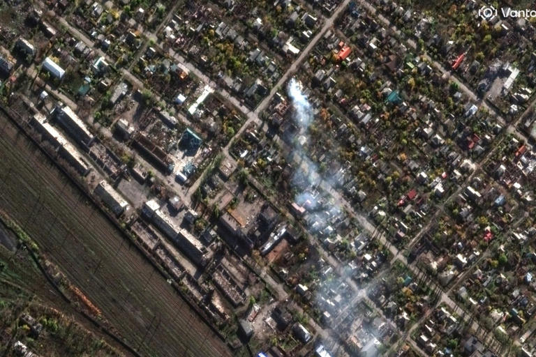 Satellite images show scale of destruction in Ukraine’s Pokrovsk