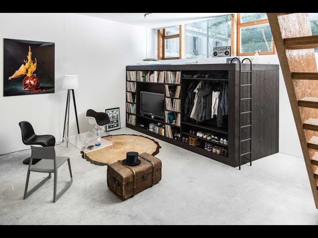 The Living Cube by Till Könneker saves space in micro apartments