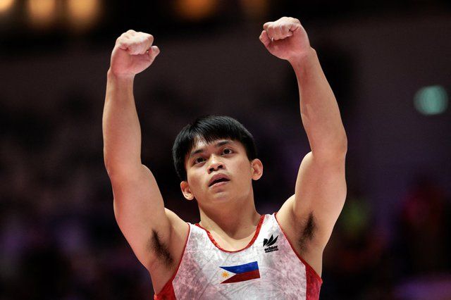 Carlos Yulo claims gold in vault at world championships