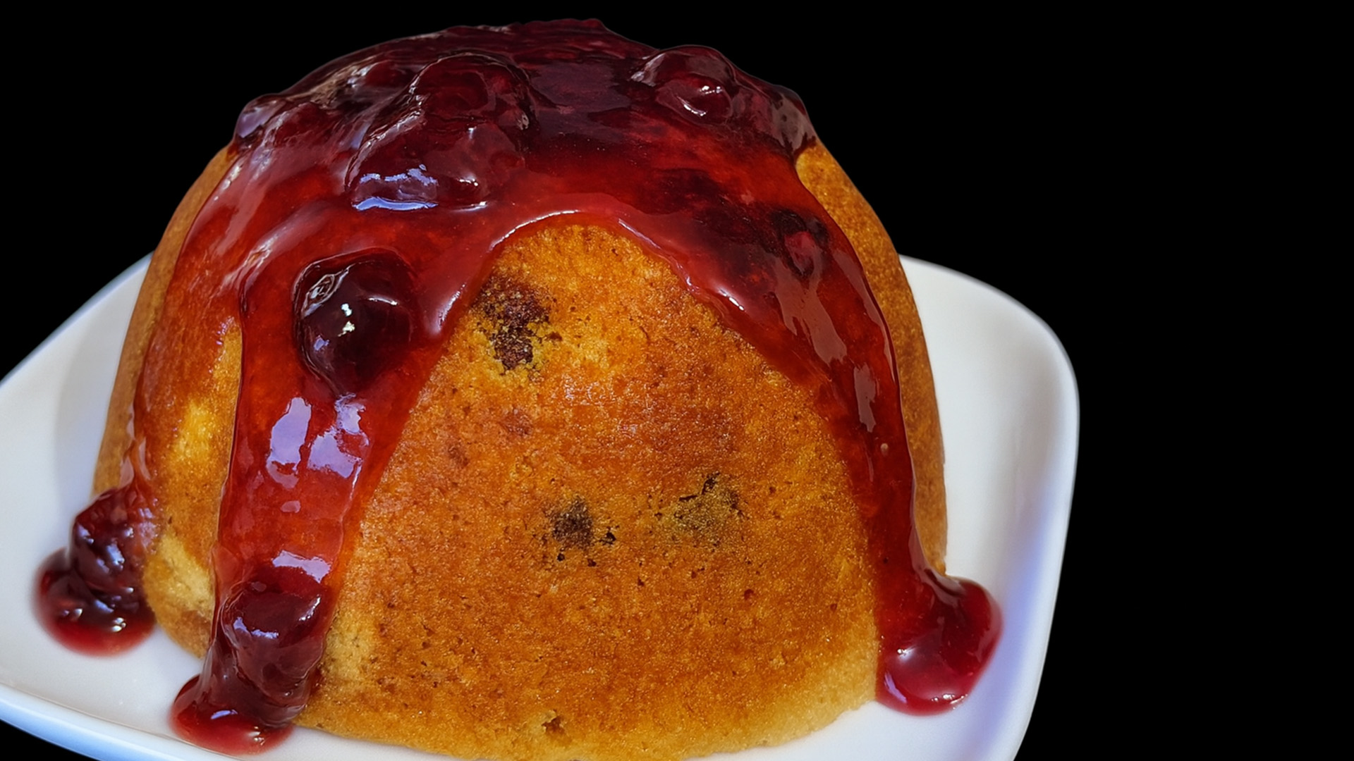 Cherry Bakewell Steamed Pudding Recipe
