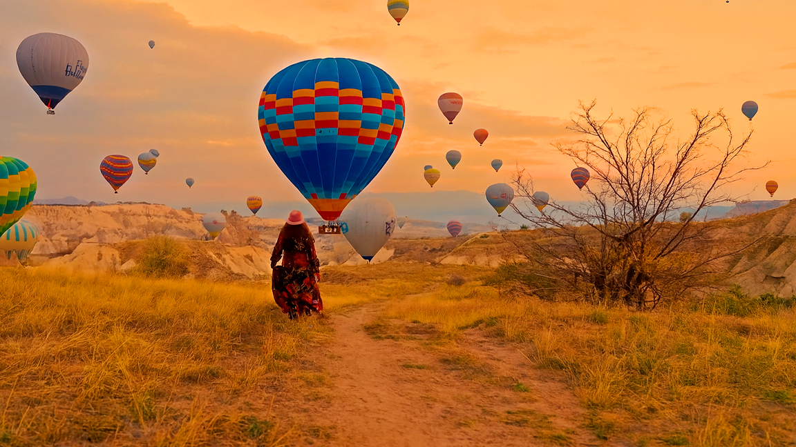 Turkey – Sunrise Above Rose Valley, Cappadocia